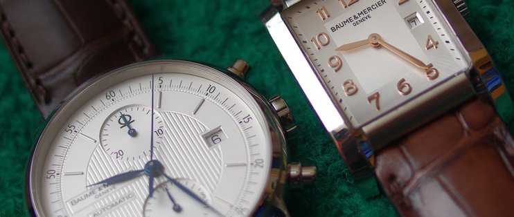 Baume & Mercier 名士 Classima 克莱斯麦系列 男款腕表 8692 + Hampton 女表 MOA10081_男款机械 ...
