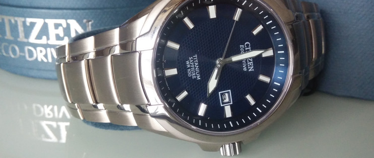 人肉Citizen 西铁城 BM7170-53L Titanium 钛合金光动能腕表_男款石英表_什么值得买