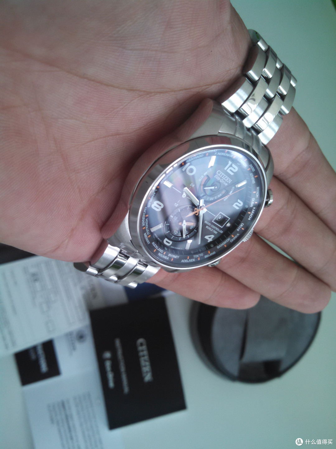 CITIZEN 西铁城 Eco-Drive AT9010-52E 男款光动能腕表的校时以及放毒_男款石英表_什么值得买