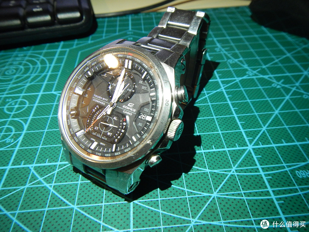 光动能+超强机芯+电子罗盘+6局电波=CASIO 卡西欧 EQW-A1200D-1A 腕表_男款石英表_什么值得买