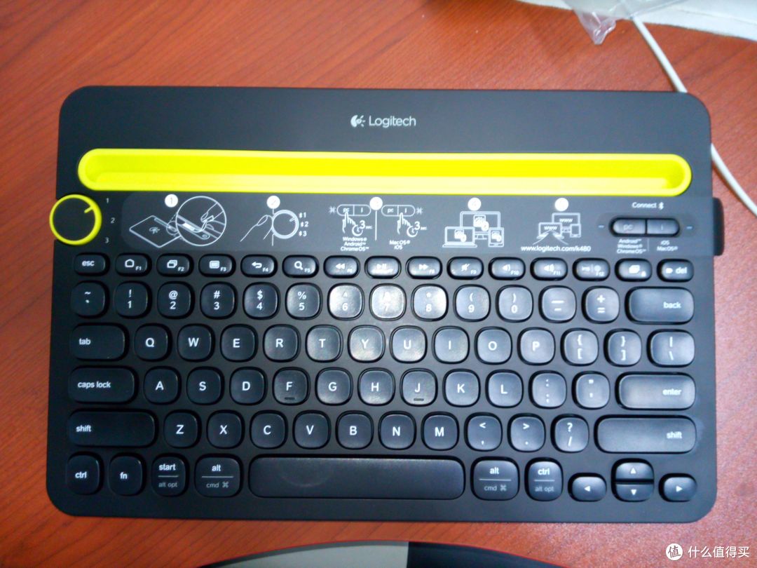 Logitech 罗技 k480 蓝牙键盘_键盘_什么值得买