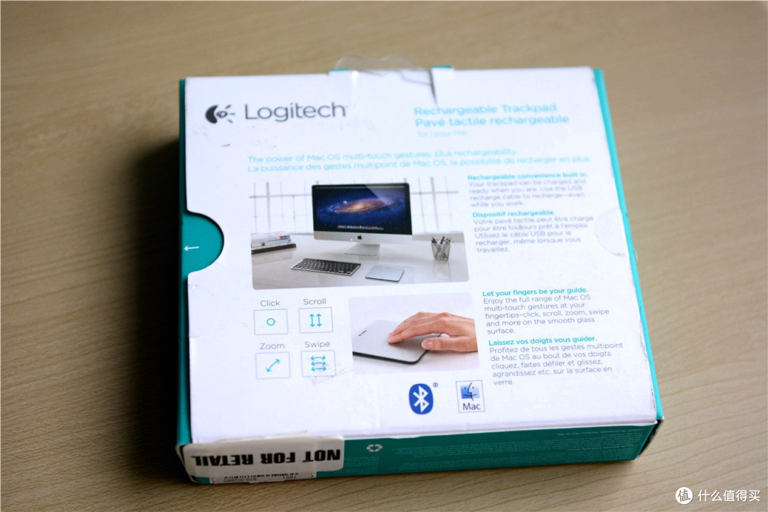 Logitech 罗技 T651蓝牙触摸板开箱_触控板_什么值得买