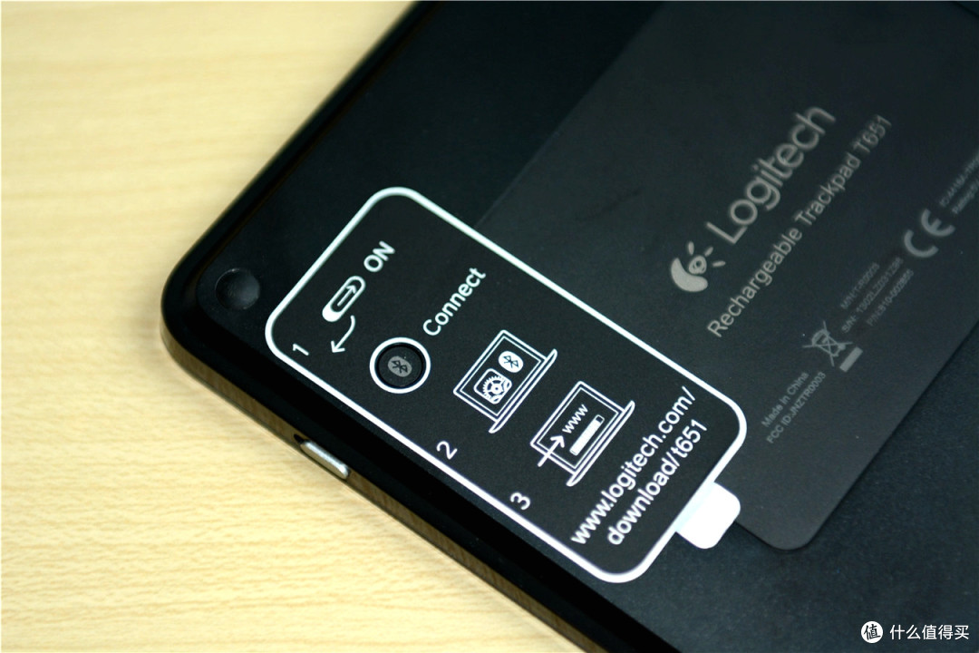 Logitech 罗技 T651蓝牙触摸板开箱_触控板_什么值得买