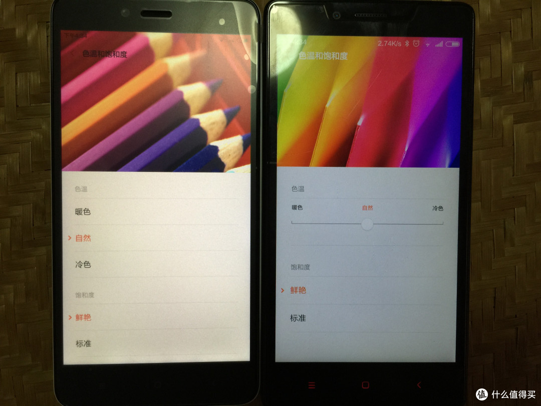 红米note1代4G增强版与红米note2代移动版开箱对比简单测试_安卓手机_什么值得买