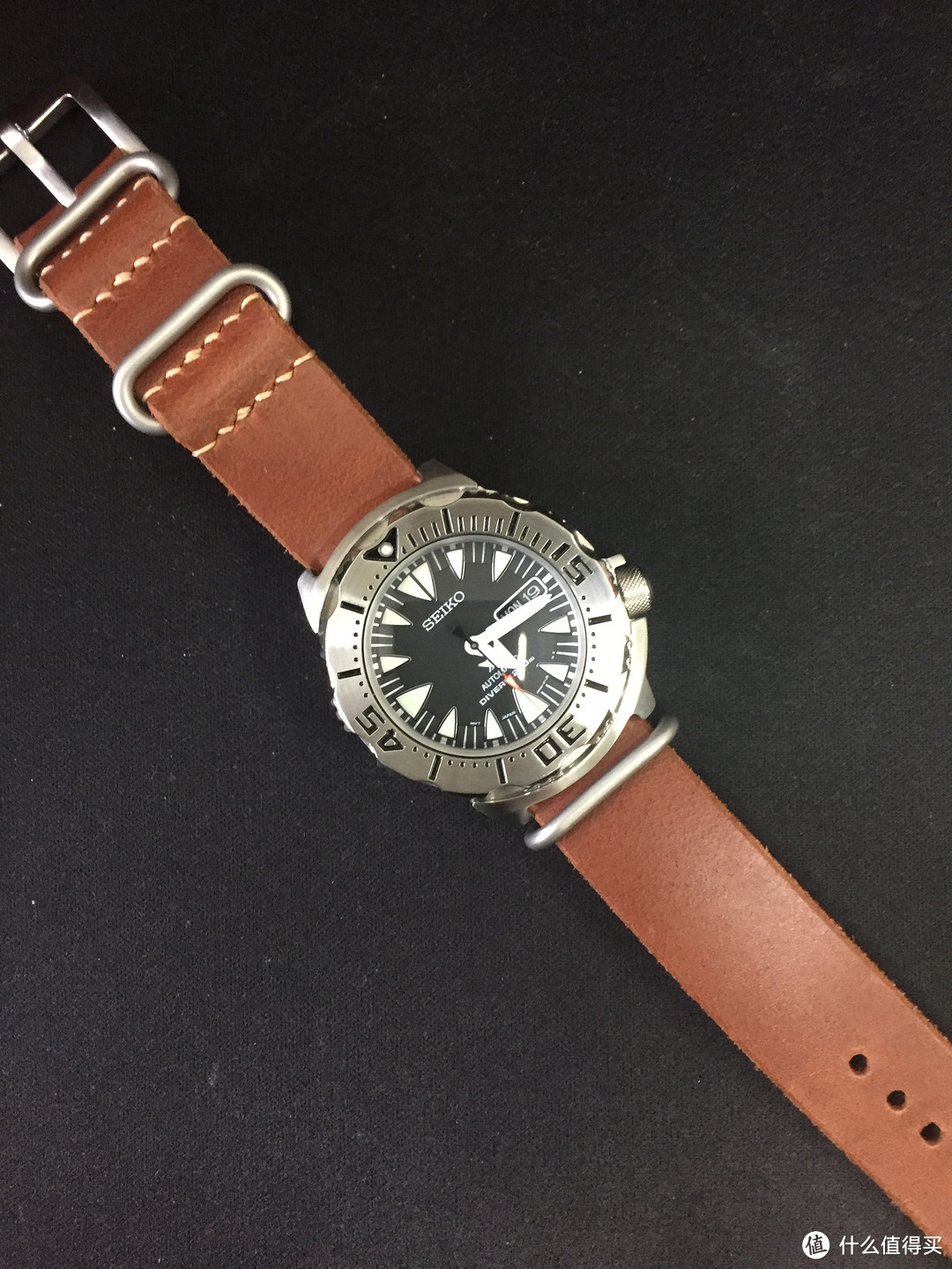 SEIKO 精工 SRP307 机械表配手工NATO表带_手表配件_什么值得买