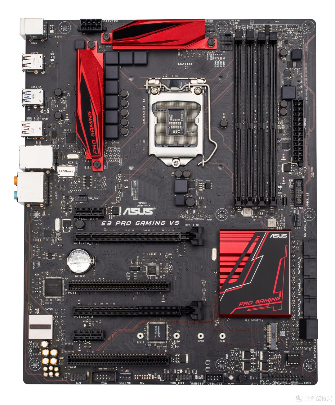 另辟蹊径：ASUS 华硕 推出 E3 Pro Gaming V5 主板 支持Skylake版至强E3处理器_主板_什么值得买