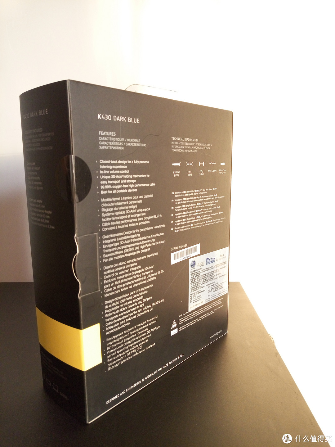 AKG 爱科技 K430 来袭~超详细开箱+500小时煲机感受。_头戴式耳机_什么值得买