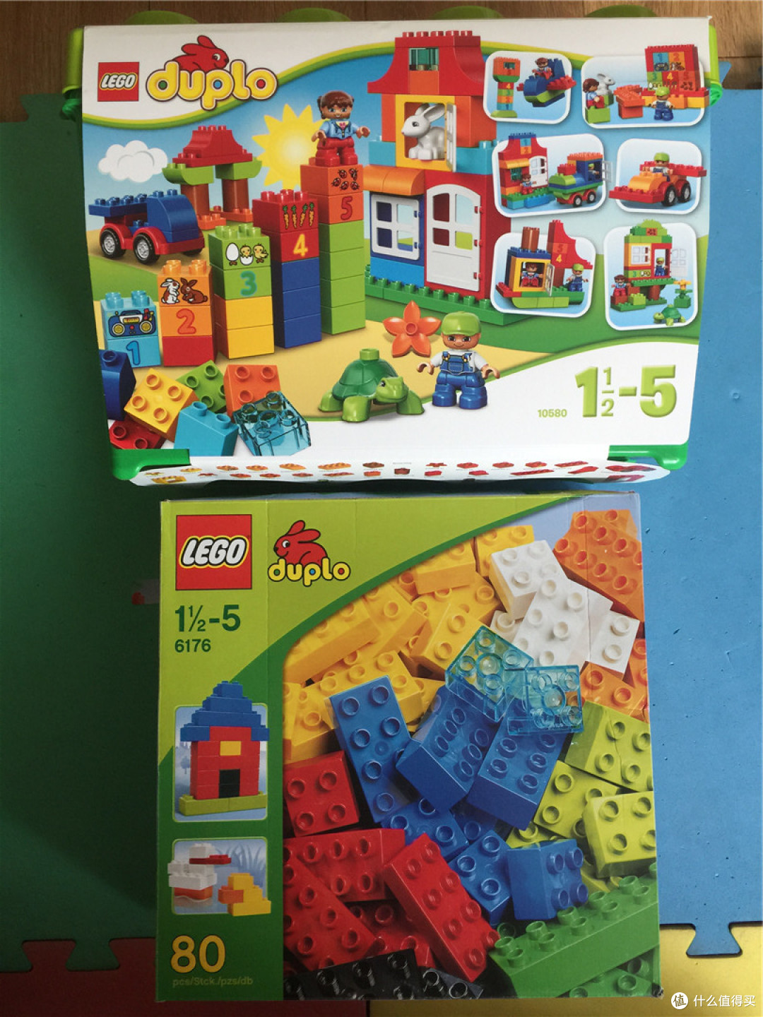 《2015双十一系列》LEGO 乐高Duplo创意得宝系列基础大盒6176&豪华乐趣盒10580的拆与晒_拼插积木_什么值得买