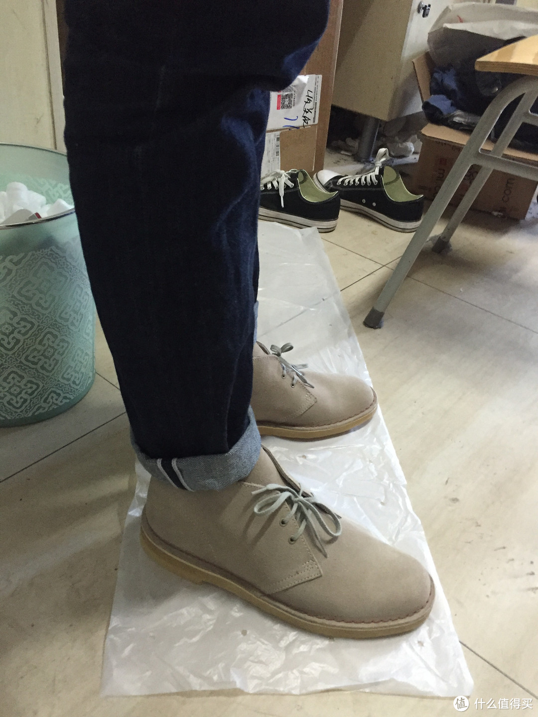 Shoebuy购入：Clarks 其乐 Originals Desert Boot男款沙漠靴 开箱_男靴_什么值得买