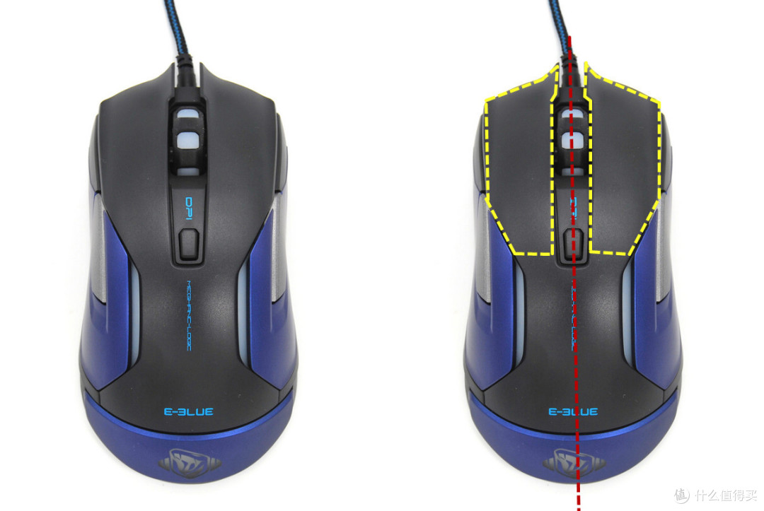 E-3LUE 宜博 极光狂蛇 M668鼠标 使用及拆解评测_鼠标_什么值得买