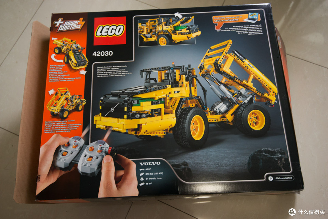 LEGO 乐高 42030 机械组 Technic Volvo L350F 轮式装载机 A、B模式开箱_拼插积木_什么值得买