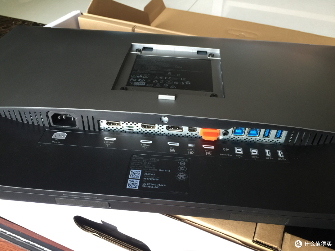 #原创新人#DELL 戴尔 UP2516D 显示器 简单开箱对比_显示器_什么值得买