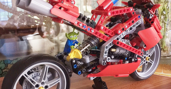 LEGO 乐高 8420 科技摩托 开箱评测_拼插积木_什么值得买
