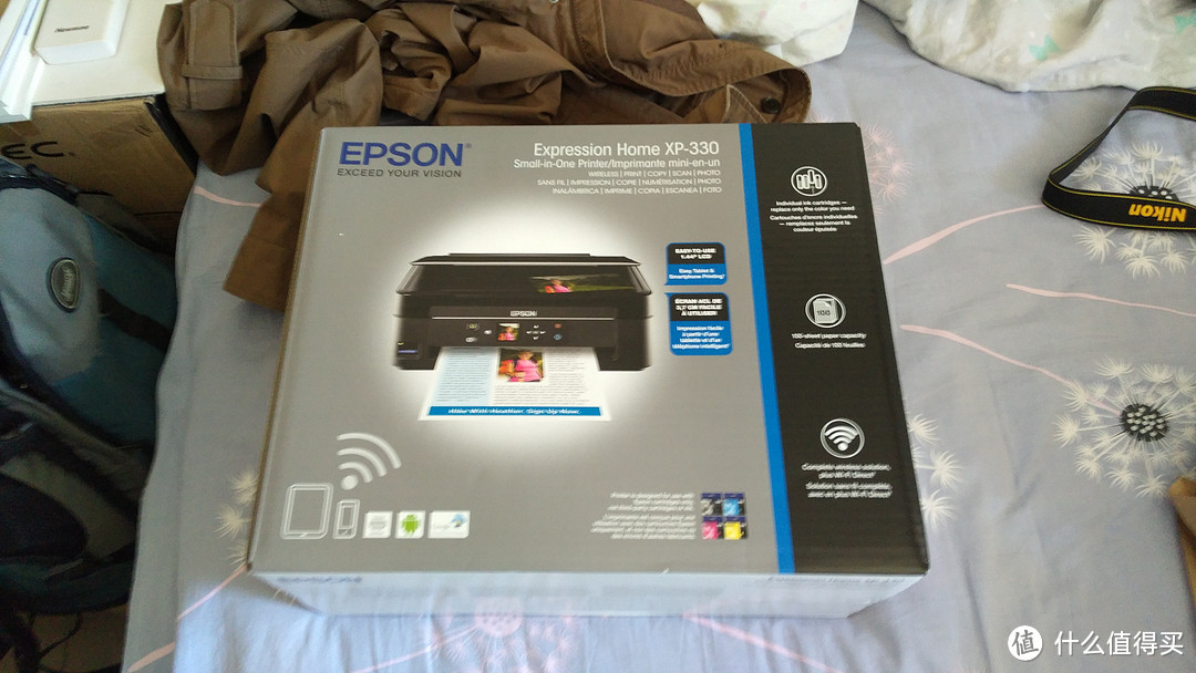 EPSON 爱普生 XP-330 喷墨打印机 开箱_喷墨打印机_什么值得买