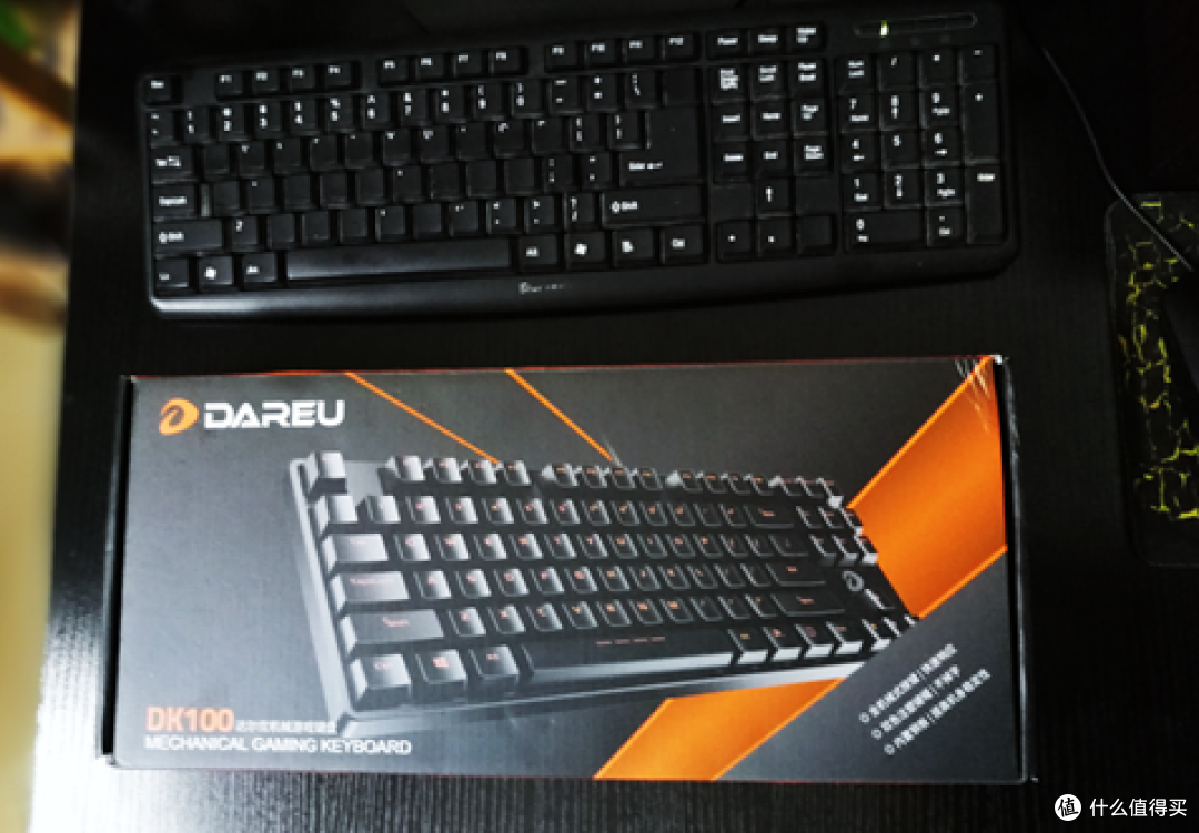 入门级机械键盘 - dare-u 达尔优 DK100 87键 开箱评测_键盘_什么值得买