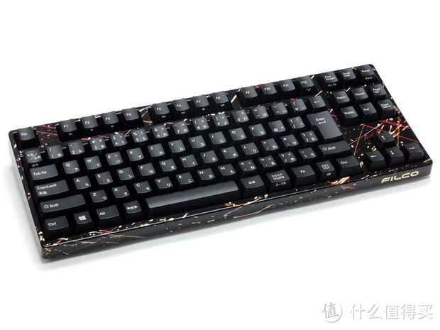 #原创新人# FILCO 斐尔可 「87忍者双模」 侧刻青轴 配色：花纹黑（定制版）开箱_键盘_什么值得买