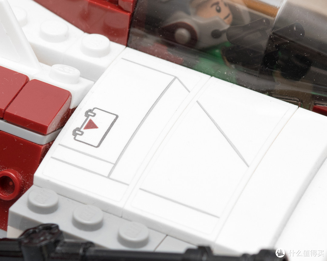 #本站首晒#红白相间的危险小箭头：LEGO 乐高 星球大战系列 75175 A 翼战机_拼插积木_什么值得买