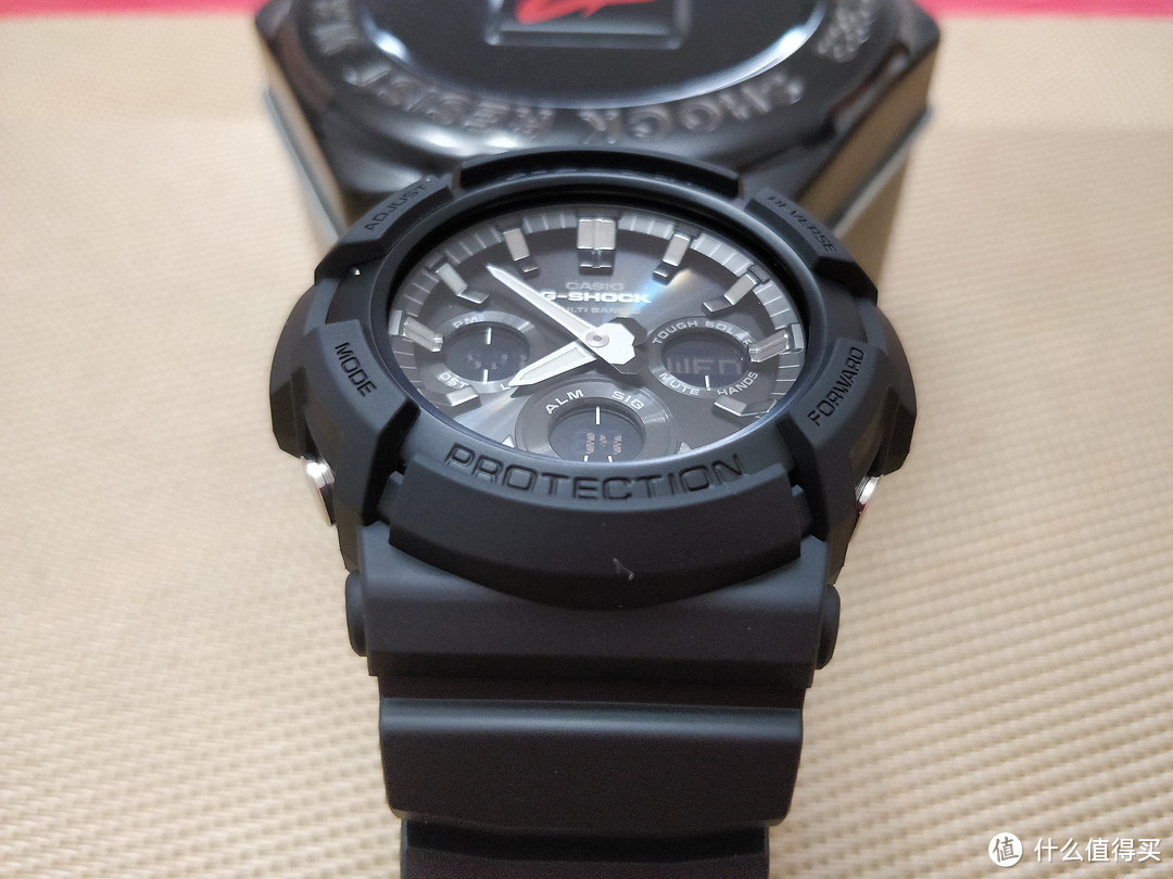 游泳计时好帮手—卡西欧GAW100B六局电波太阳能电子表_男款石英表_什么值得买