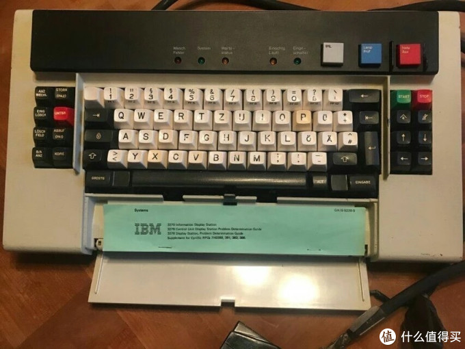 古董键盘——IBM 3278，Beam spring轴键盘_键盘_什么值得买
