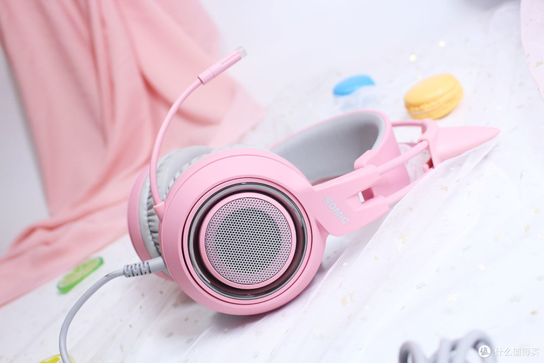 电竞软妹必备神器：SOMIC 硕美科 G951 PINK 猫猫耳机开箱_耳机_什么值得买