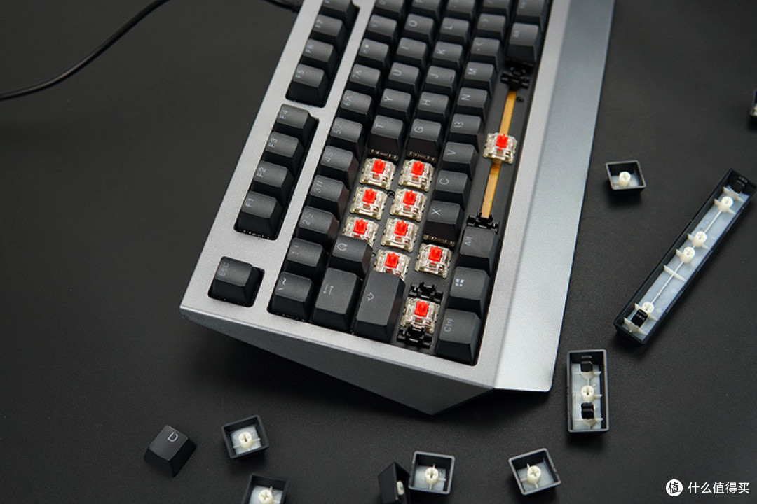 摩豹 MOTOSPEED CK99 CHERRY RGB机械键盘 拆解评测_键盘_什么值得买