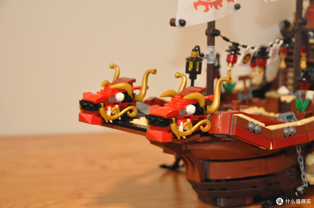 LEGO 乐高 幻影忍者 70618 命运赏赐号 龙船_拼插积木_什么值得买