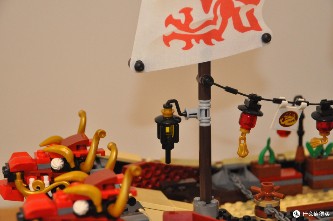 LEGO 乐高 幻影忍者 70618 命运赏赐号 龙船_拼插积木_什么值得买