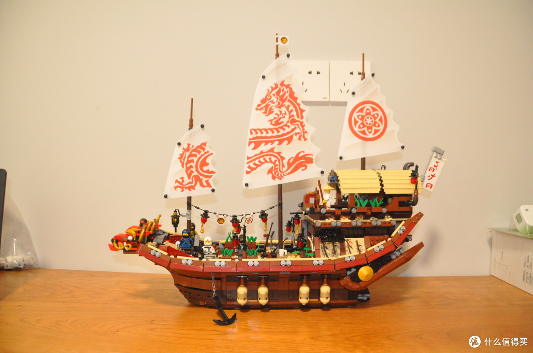 LEGO 乐高 幻影忍者 70618 命运赏赐号 龙船_拼插积木_什么值得买