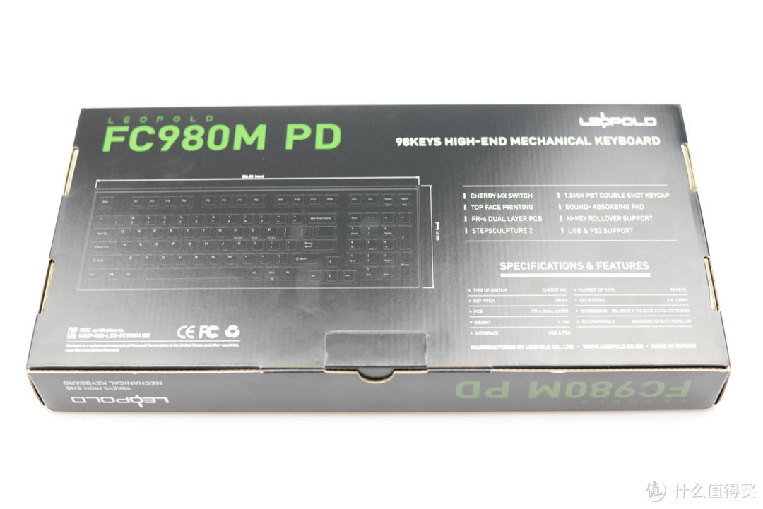 利奥博德 FC980M PD 白绿典藏版 图文评测（附拆解）_键盘_什么值得买