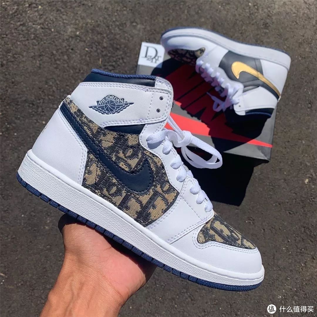 Dior x Nike将会合作推出一双售价2k美金的天价AJ 1 ？！_休闲运动鞋_什么值得买