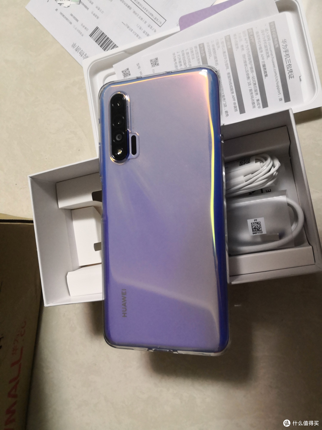 华为 nova6 简单开箱_安卓手机_什么值得买