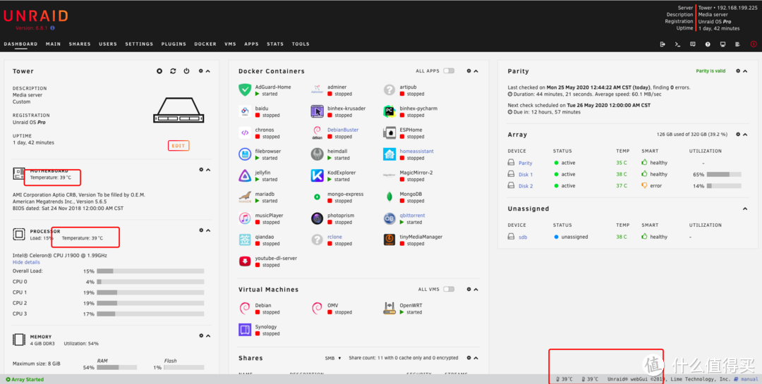 unraid实现温度检测，手把手教你安装温度检测插件_NAS存储_什么值得买