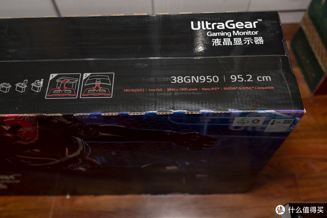 国内首发-新一代电竞带鱼屏机皇HDR600显示器LG 38GN950开箱评测_显示器_什么值得买