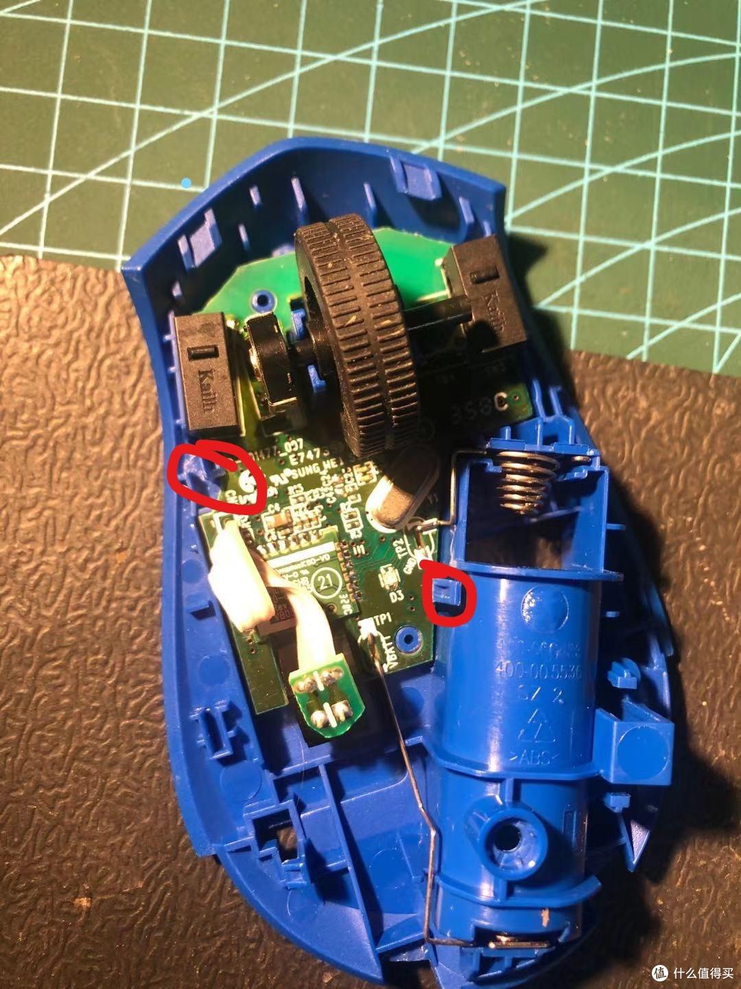 罗技鼠标M275更换编码器_鼠标_什么值得买