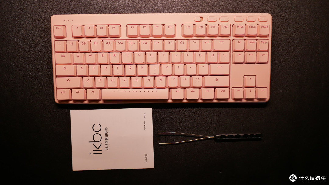 粉红少女？猛男配色！ikbc双模无线机械键盘体验报告_键盘_什么值得买