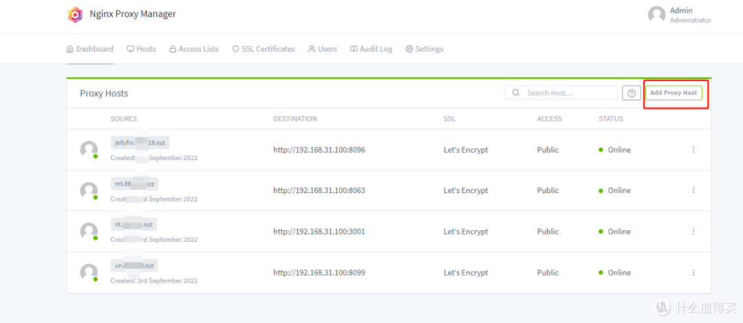 好玩的Docker之“NginxProxyManager”自动申请SSL证书教程_NAS存储_什么值得买