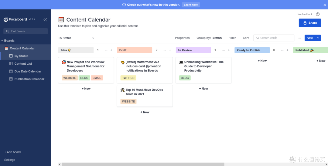 项目管理 Task Management [Focalboard]_软件应用_什么值得买