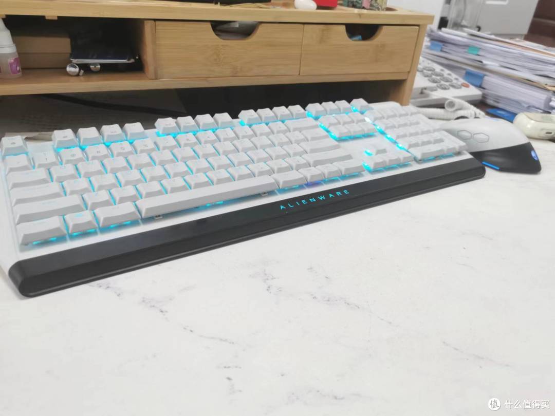 心愿单中奖及外星人键鼠套装开箱AW510K+AW610M_键鼠套装_什么值得买