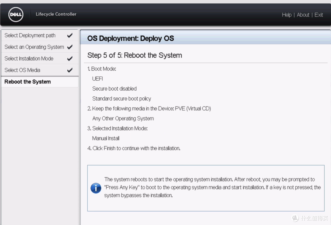 使用idrac，安装PVE。_软件应用_什么值得买