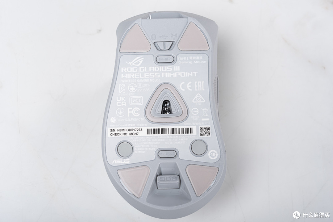 ROG Gladius III Wireless AimPoint 电竞开箱体验：36000DPI，是什么怪兽？_鼠标_什么值得买