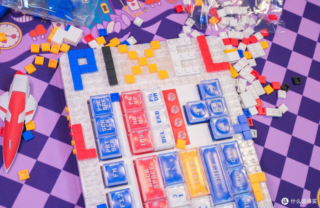 全网首发，MelGeek Pixel乐高积木机械键盘测评，乐高风格配色很帅_键盘_什么值得买