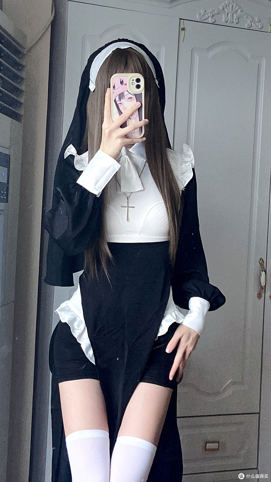 修女cos同款 chowbie 变装万圣节修女制服cosplay服装女款_特色服饰_什么值得买