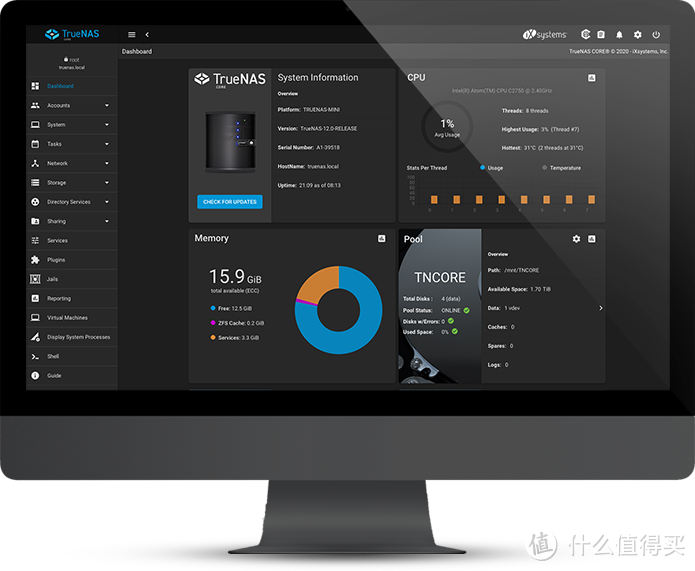 我要DIY之虚拟机测试TrueNAS_NAS存储_什么值得买
