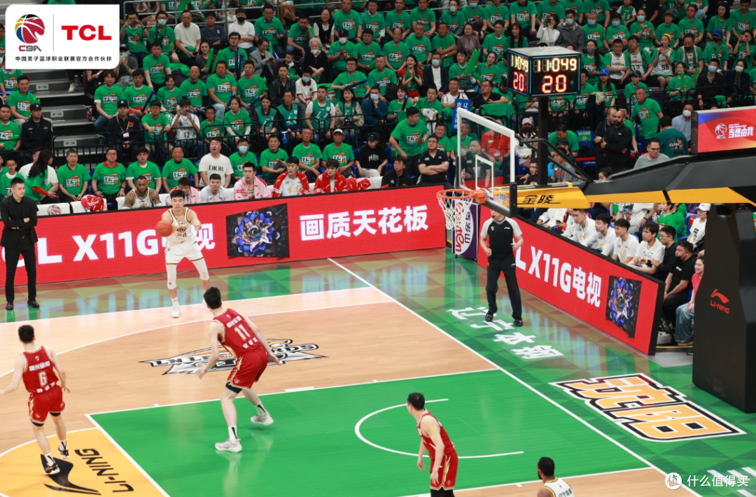 和兄弟用TCL Q10H看2022-23 赛季 CBA 辽宁 4:0 横扫浙江卫冕总冠军，评价辽宁队以及电视的体验。_液晶电视_什么值得买