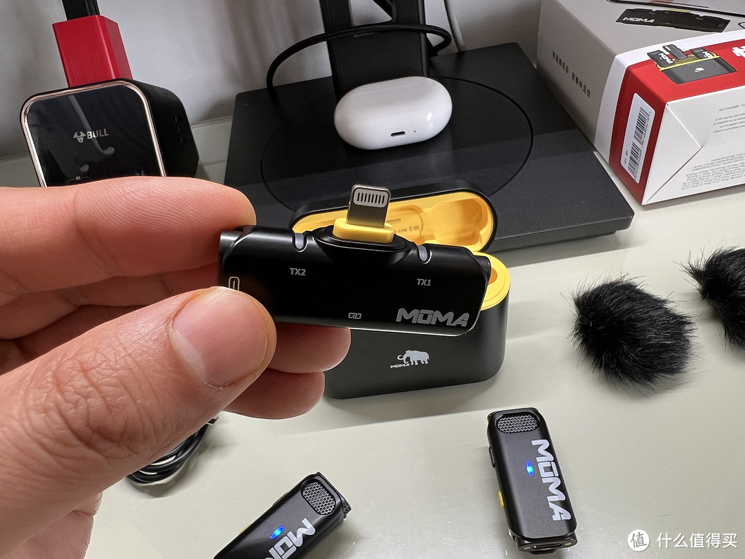 Vlog视频录音降噪收音麦克风-猛玛MOMA悦声S1无线领夹麦克风评测_麦克风_什么值得买