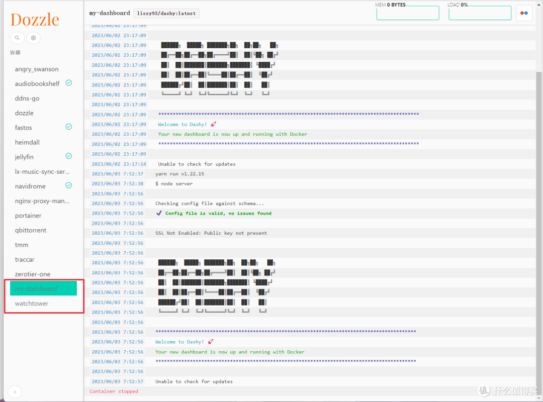 一款轻量级Docker容器日志查看神器『Dozzle』，实时掌握NAS上的Docker运行信息_NAS存储_什么值得买