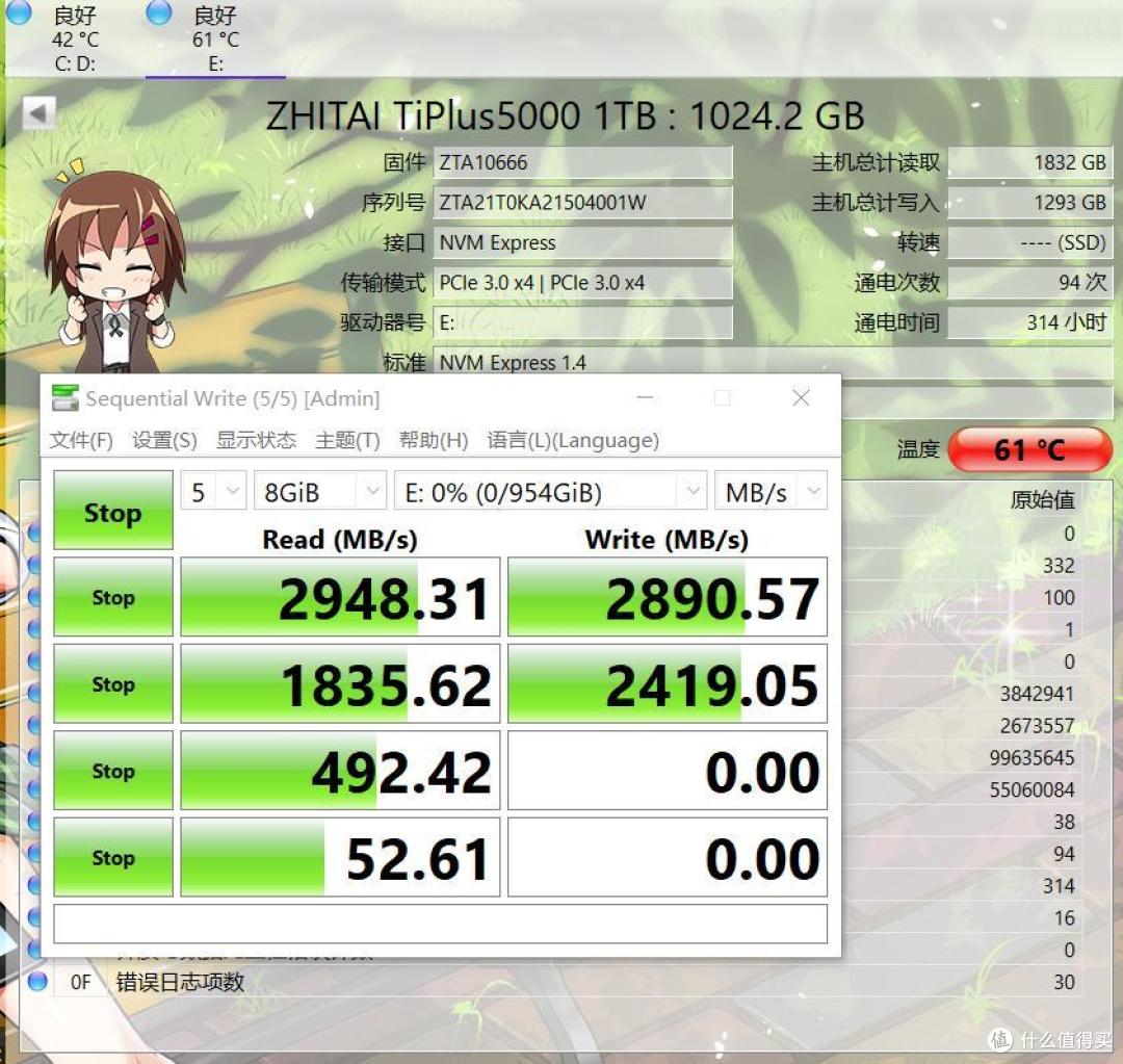 重塑笔记本PCIe3.0固态标杆？致态TiPlus5000固件再次升级_固态硬盘_什么值得买