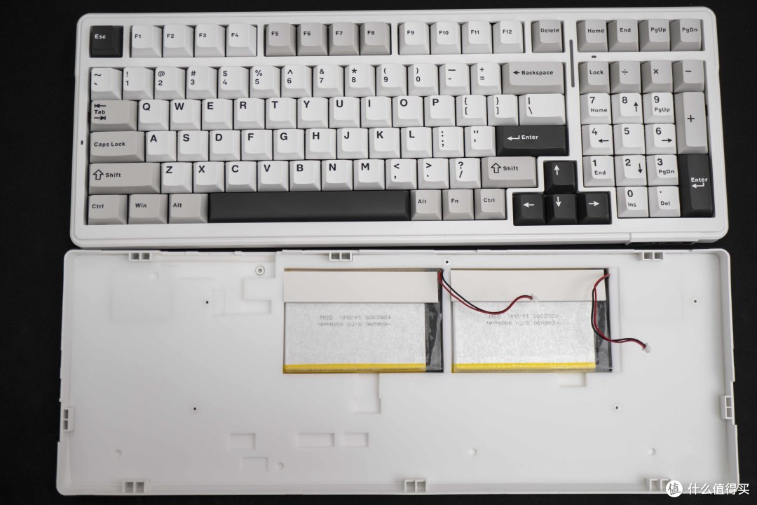 开箱狼蛛F99顶配Fr4沉金开槽版本，附拆解_键盘_什么值得买