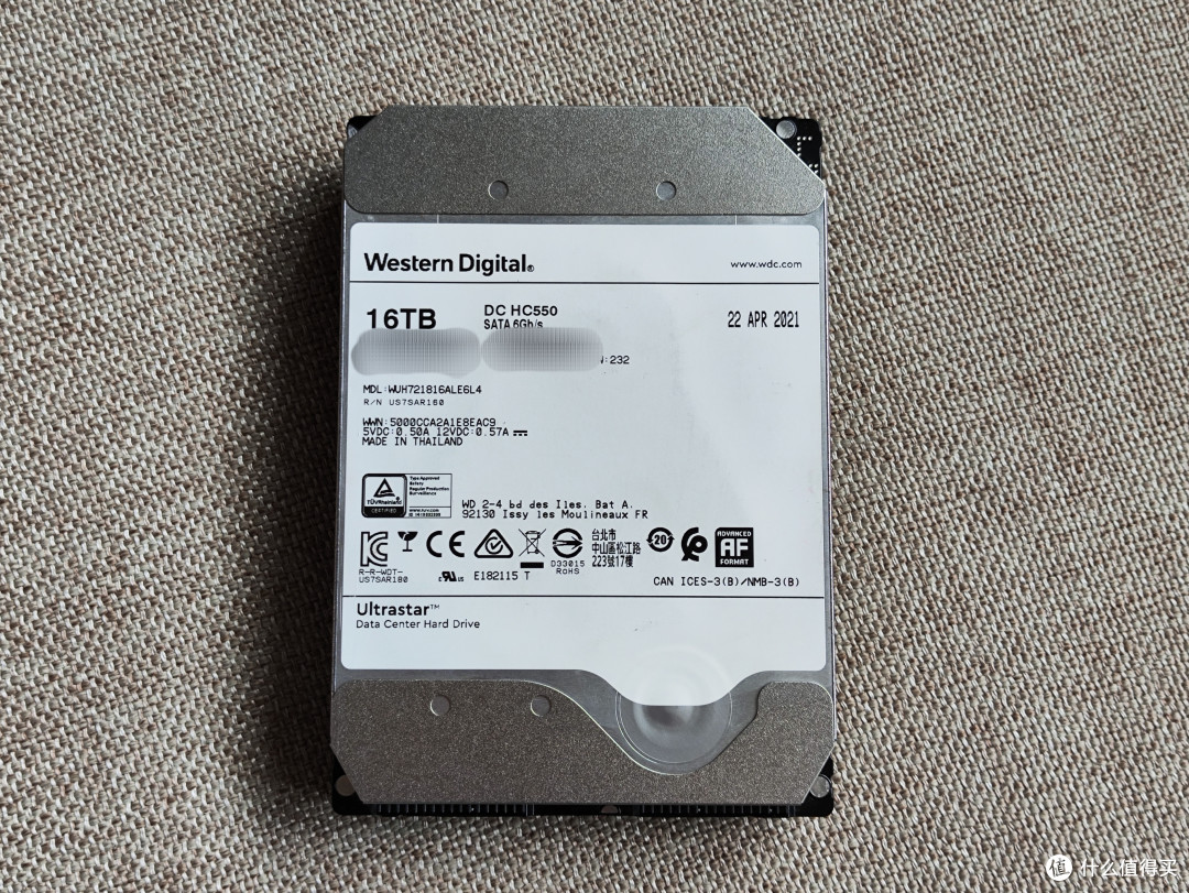 买垃圾：二手西数企业级氦气盘HC550 16T，差点以为翻车！_硬盘_什么值得买