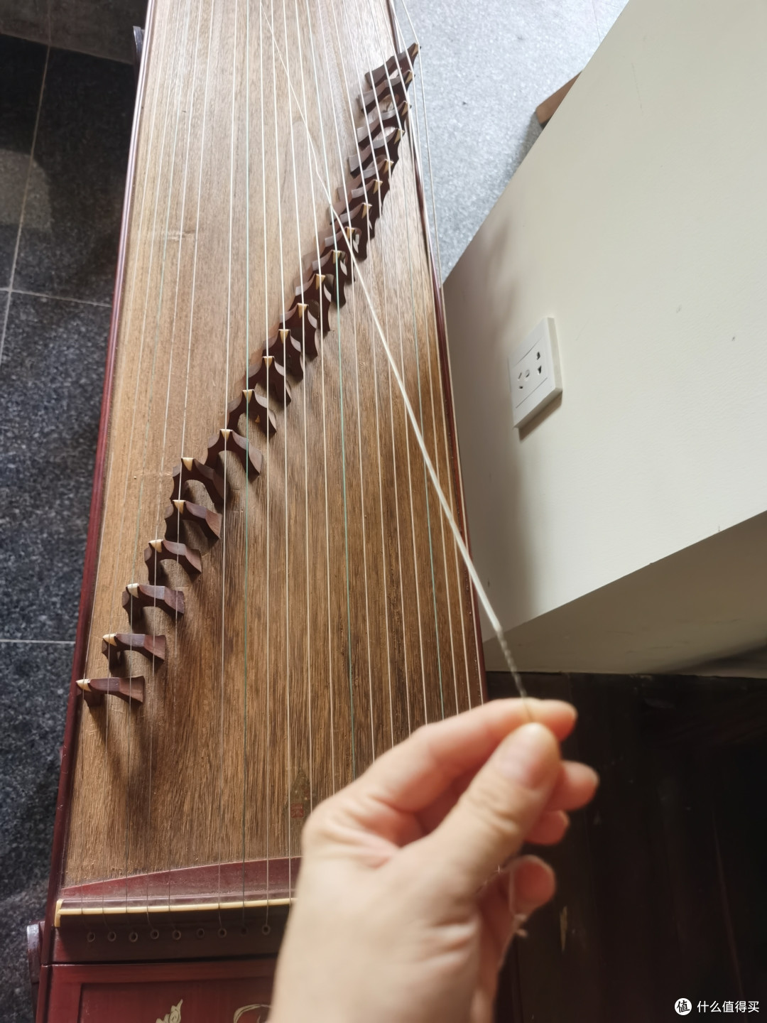 古筝的弦断了，自己换_古筝_什么值得买